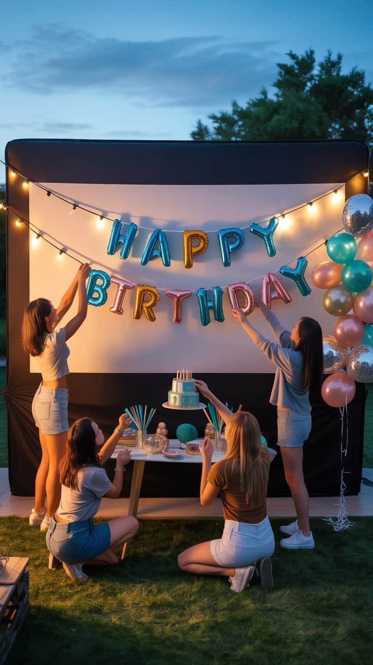 Birthday Picnic Movie Night: How to Set Up an Outdoor Cinema – CelebrateShe
