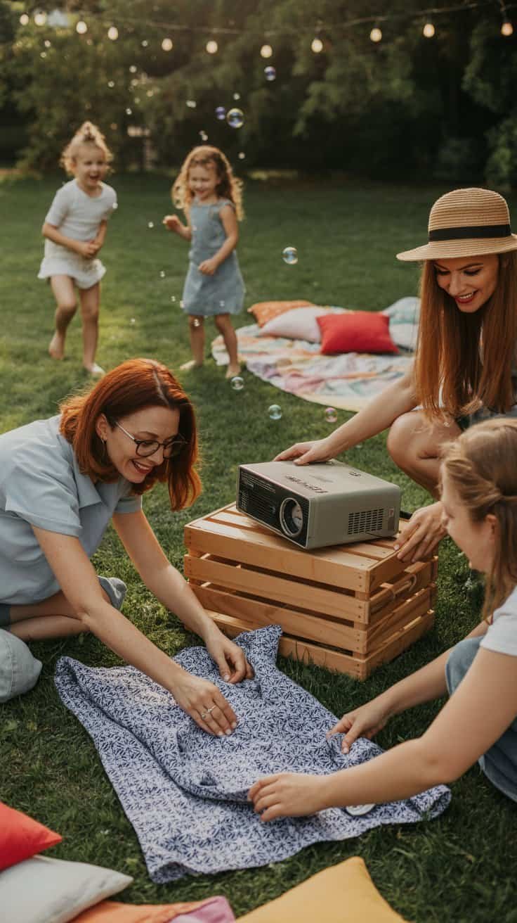 Birthday Picnic Movie Night: How to Set Up an Outdoor Cinema – CelebrateShe